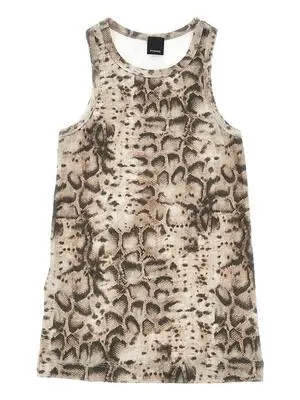 PINKO Pinko Animalier Print Ribbed Tank