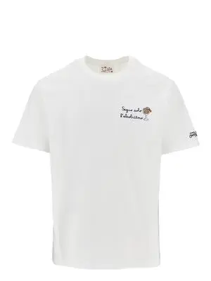 MC2 SAINT BARTH Seguo Solo L'alcorito' Ebroidery T-shirt An - White