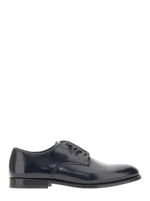 DOUCAL'S DOUCAL'S Brushed Leather Lace-Up Shoes