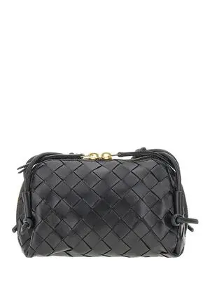 Bottega Veneta BOTTEGA VENETA Intrecciato Leather Pouch On Strap Black
