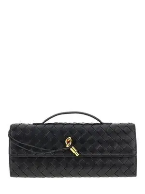 BOTTEGA VENETA BOTTEGA VENETA Andiamo Nappa Leather Clutch With Knot Closure