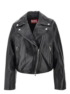DIESEL® DIESEL L-Unatic Leather Biker Jacket