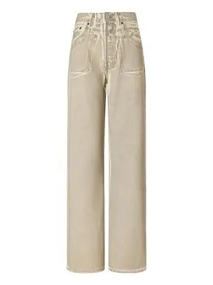 Acne Studios Straight-leg Printed Jeans - Green