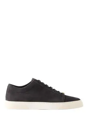 Jennifer Chamandi Embellished Suede Low Top Sneakers - Gray