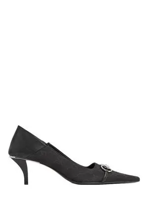 Gucci Vittoria Pump Gg Canvas - Black