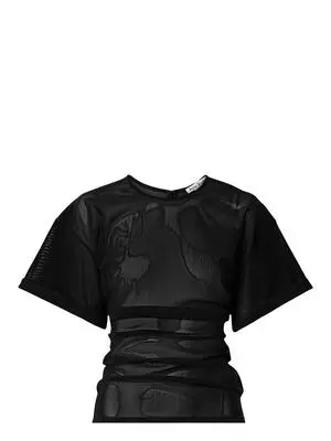 ACNE STUDIOS Acne Studios Gathered Mesh T-Shirt