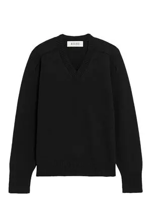 RÓHE Cutout Wool And Cashmere-blend Sweater - Black