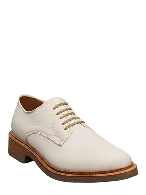 Allen Edmonds Amesbury Plain-toe Derby Dress Shoe - Off White Leather
