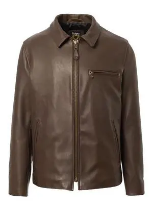 Allen Edmonds Schott N.y.c. X Leather Delivery Jacket - Brown