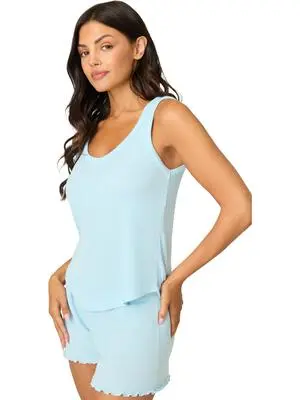 PJ Salvage Textured Cotton Ribbed Tank Top - One-color