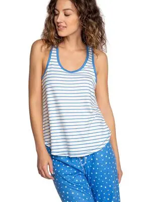 PJ SALVAGE P.J. Salvage Striped Racer Back Tank
