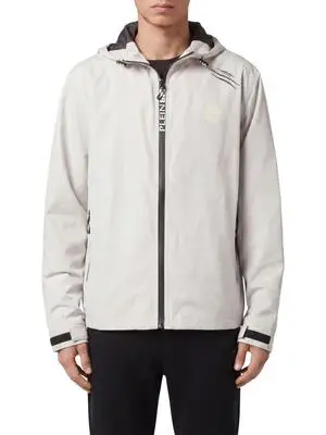 PLEIN SPORT Zip-up Hooded Jacket - Beige
