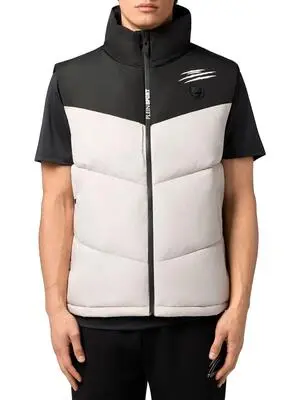 PLEIN SPORT Puffer Vest - Beige