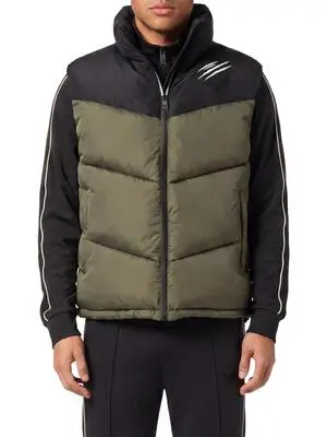 PLEIN SPORT Puffer Vest - Green