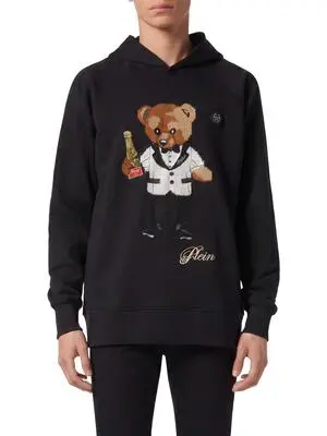 Philipp Plein Teddy Bear Graphic Hoodie - Black