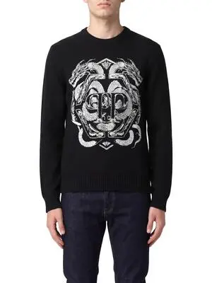 Philipp Plein Graphic Knit Pullover - Black