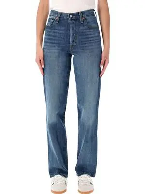 LEVI'S High-rise Straight Leg Jeans - Blue