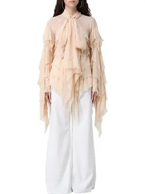 Blumarine Ruffled Blouse - Beige