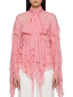 Blumarine Ruffled Blouse - Pink