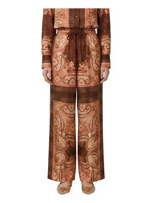 Zimmermann Printed Wide Leg Pants - Multicolor