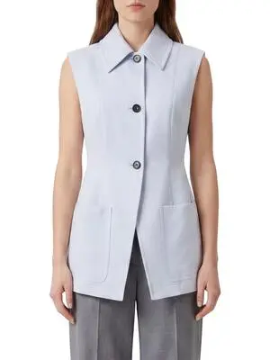 Sportmax Cotton Blend Vest - Ice