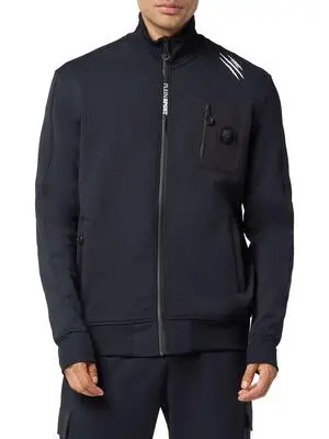 PLEIN SPORT Zip-up Sweatshirt - Black
