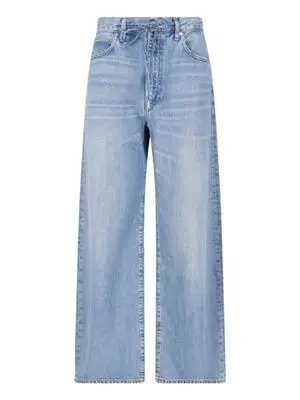 FRAME Frame The Bow Straight Jeans Light Blue