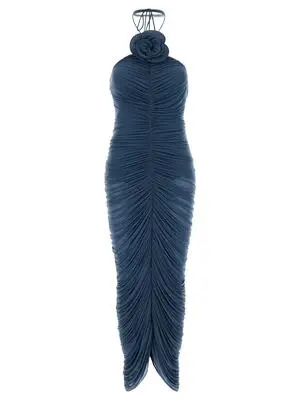 Magda Butrym Air Force Stretch Jersey Dress - Blue
