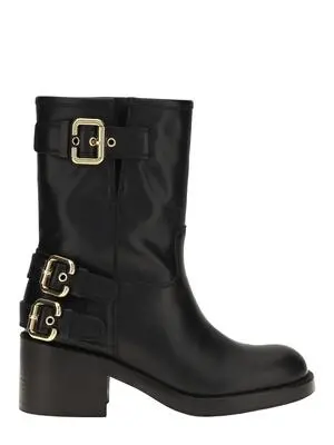 CHLOÉ Chloé Dakota Buckled Leather Boots