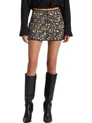 ALICE + OLIVIA Alice + Olivia Embellished Mini Skirt