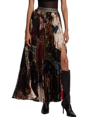 ALICE + OLIVIA Alice + Olivia Katz Pleated Maxi Skirt