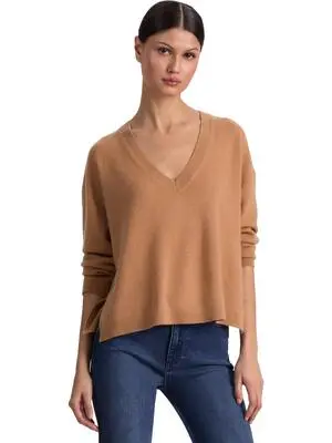 Alice + Olivia Williams Cashmere Pullover - Praline