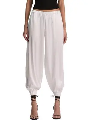 Alice + Olivia Declan Pull-on Genie Pants - Off White