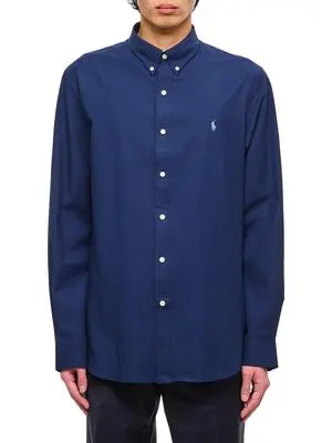 Polo Ralph Lauren Camicia Sport In Cotone - Blu