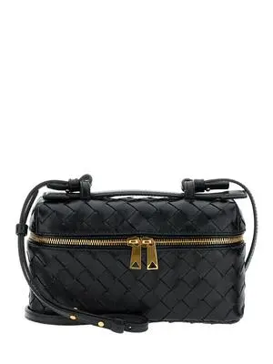 Bottega Veneta Bottega Veneta Black Calf Leather Vanity Case Nero