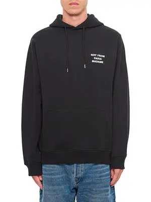 Drole De Monsieur Drôle De Monsieur Slogan Hooded Sweatshirt Nero
