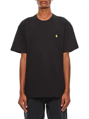 Carhartt Work In Progress CHASE T-SHIRT IN COTONE Nero