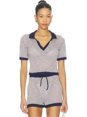 PEIXOTO PEIXOTO Cropped Knit Top With Metallic Threading