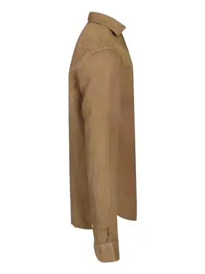 AL DUCA D’AOSTA 1902 Linen Shirt - Brown