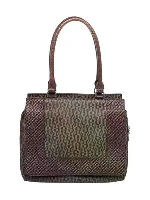 AIGNER Coated Canvas Monogram Tote Bag - Brown