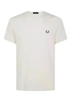 Fred Perry Logo-embroidered T-shirt - Neutrals