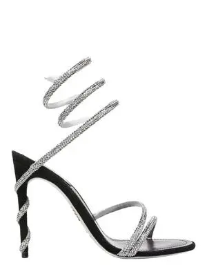 Rene Caovilla Margot Crystal-embellished Sandals - Black