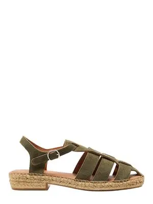 NAGUISA Sativa Espadrille Sandals - Green