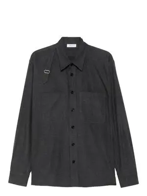 Alexander McQueen Harness-detail Patch-pocket Overshirt - Grey