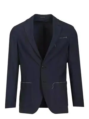 AL DUCA D’AOSTA 1902 Wool Single-breasted Blazer - Blue