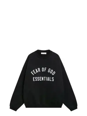Fear Of God Logo Print Sweatshirt - Black