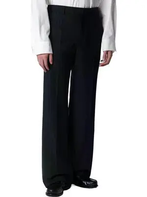 Séfr Flavio Pinstripe Trousers - Blue