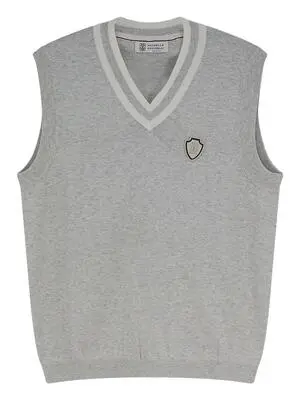 Brunello Cucinelli Cotton Vest - Grey