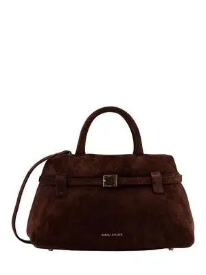 MANU ATELIER MANU ATELIER Le Cambon 25 Suede Handbag