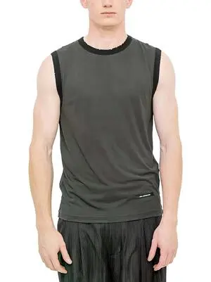 Andersson Bell Brit Damaged Sleeveless T-shirt - Grey